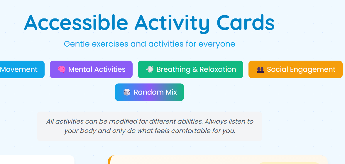 Accessible Activity (Game App) – Appsessive Compulsive